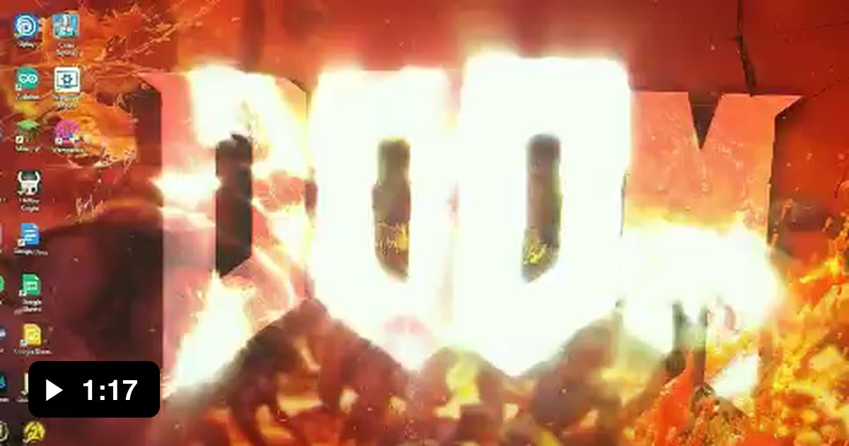 DOOM wallpaper with BFG division soundtrack - 1:17 min - 9GAG