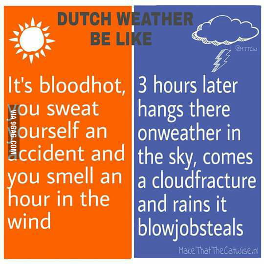 Dutch weather translated - 9GAG