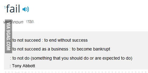 Australians have changed the meaning of Fail - 9GAG