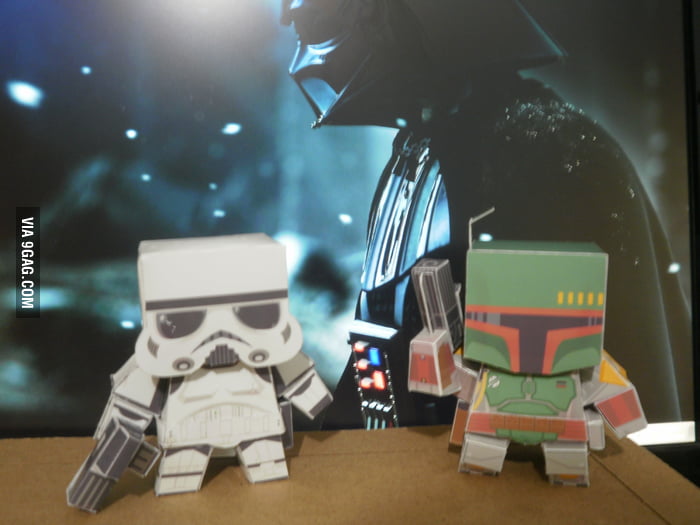 I made some star wars figures from paper (cubefold-craft) - 9GAG