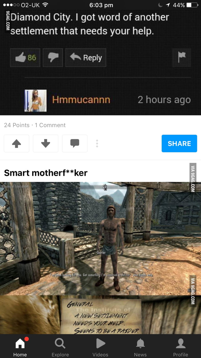 HES EVERYWHERE! also another settlement needs your help... I'll mark it on your map. - 9GAG