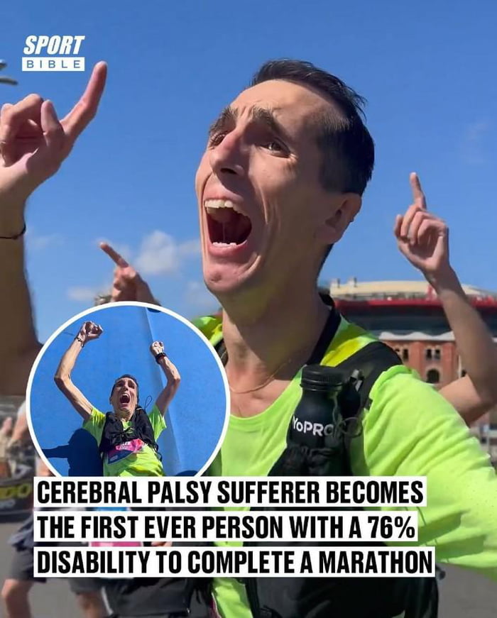 ALEX ROCA becomes the first person to complete a marathon with 76% ...