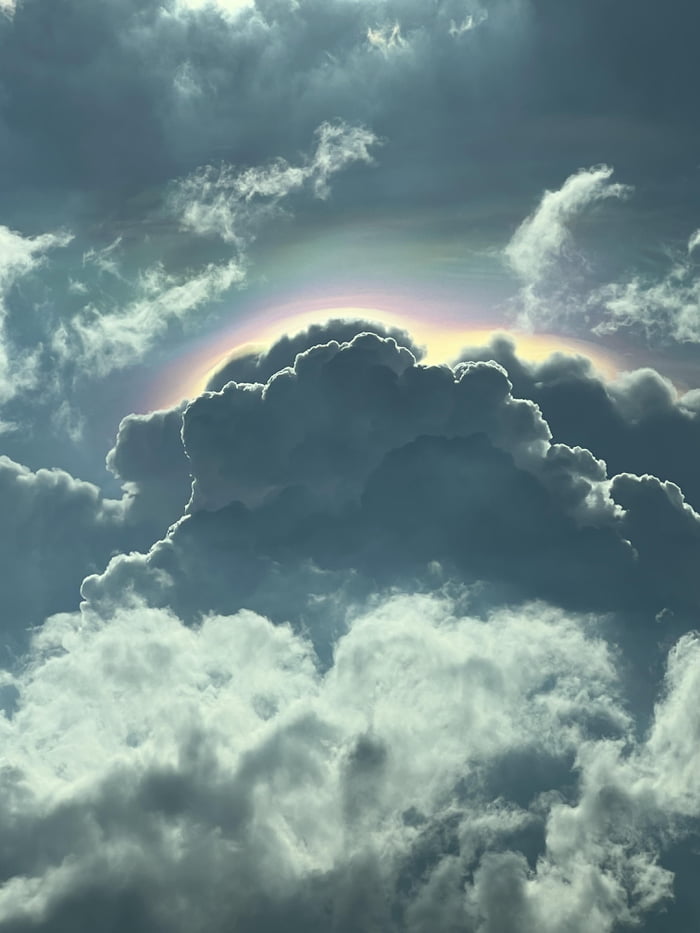Rainbow behind the clouds - 9GAG