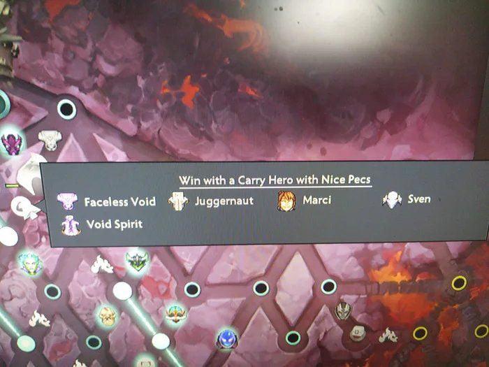 Win with A carry hero with nice pecs, Marci is female XD - 9GAG