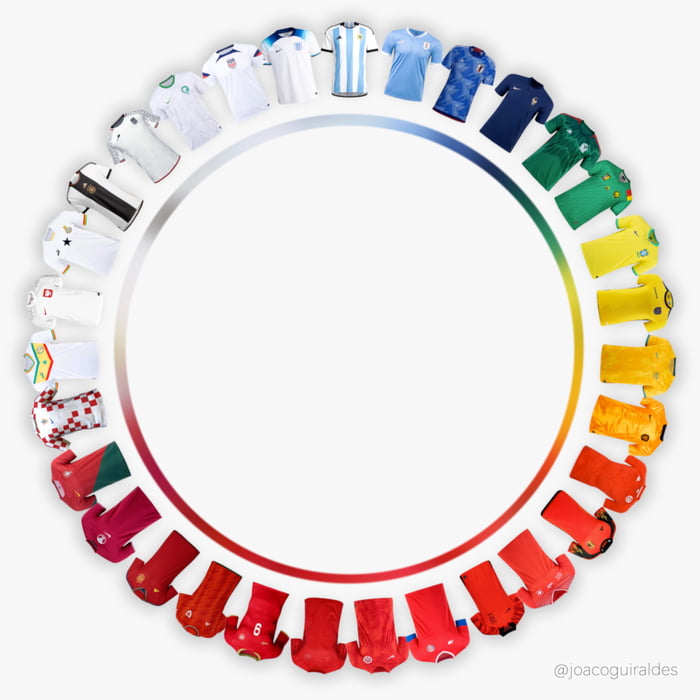World Cup 2022 Home Kit Chromatic Circle - 9GAG
