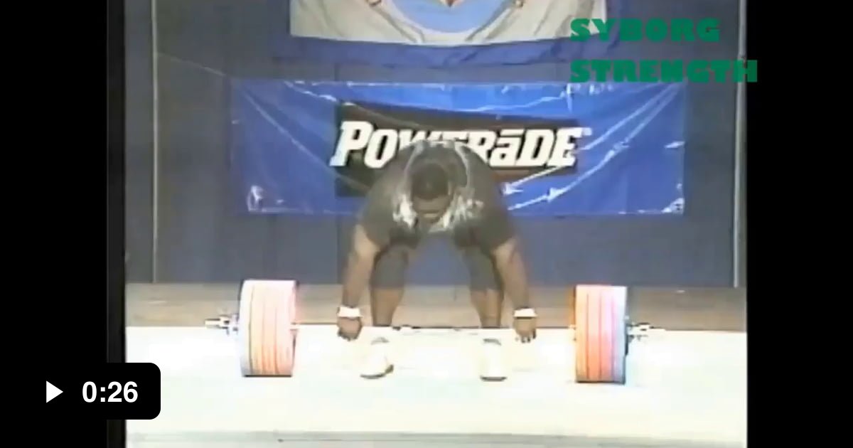 Mark Henry smashing a 485LBS (220KG) Clean and Jerk while standing on ...