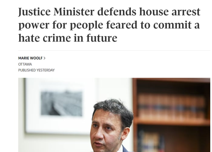 So now they want to arrest people for possible future "hate crimes ...