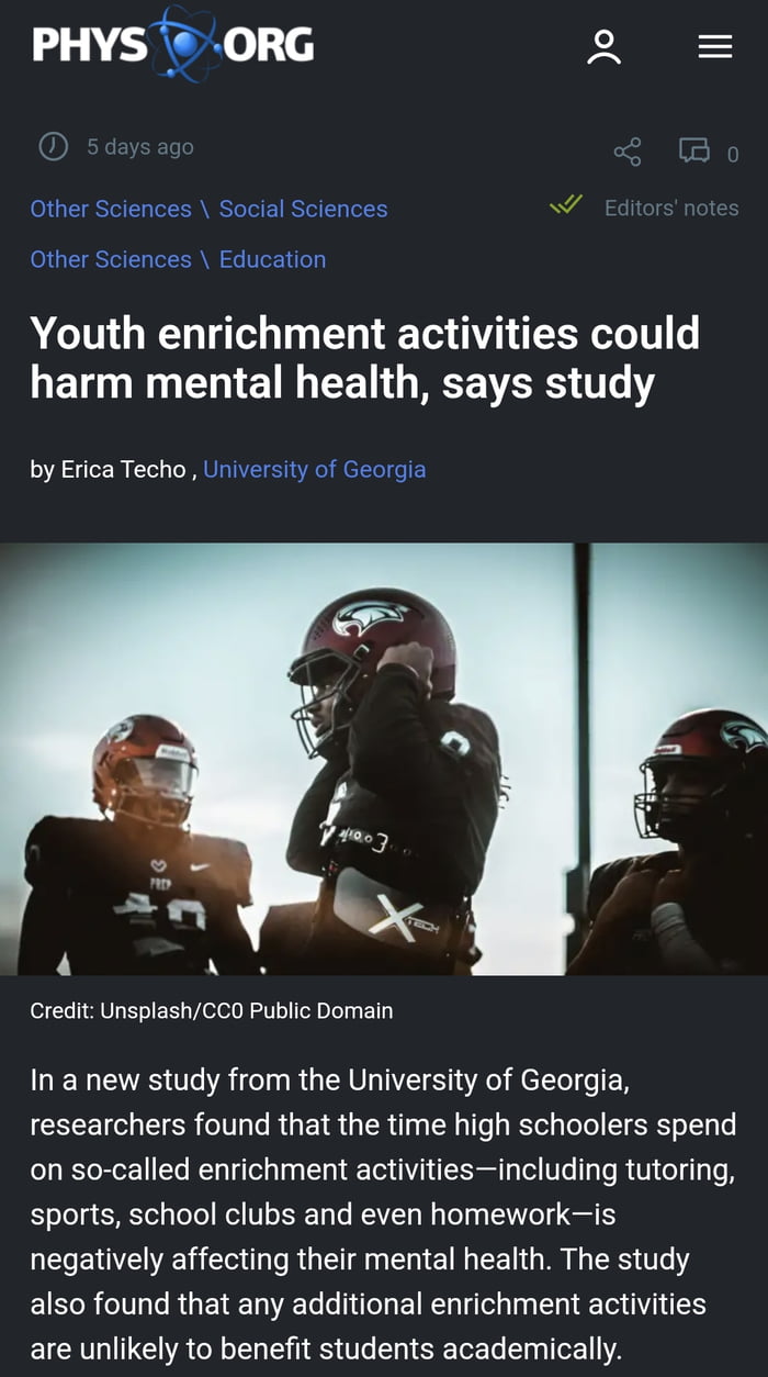 Researchers discover kids with too many after-school activities more ...