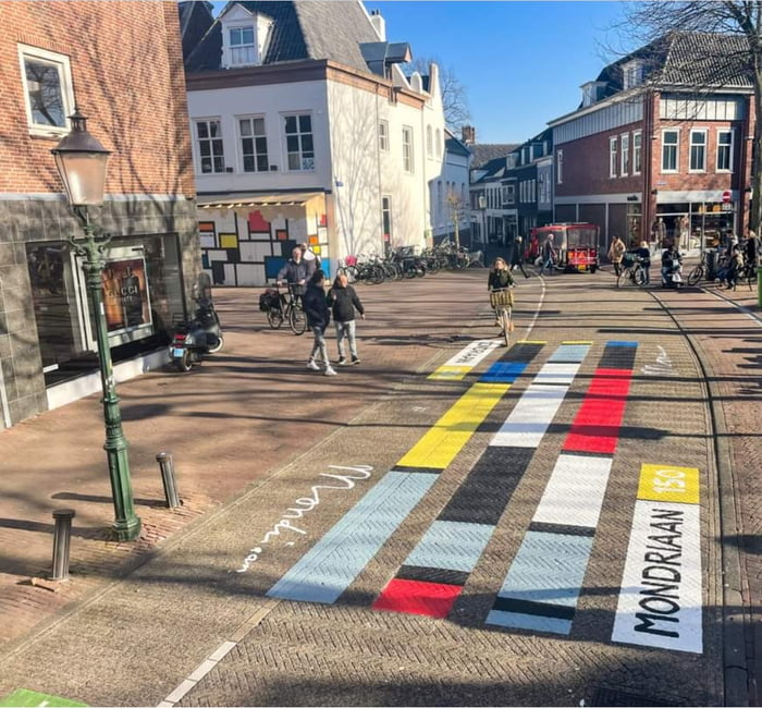 Dutch city where Mondriaan was born. This "art piece" connects two busy ...