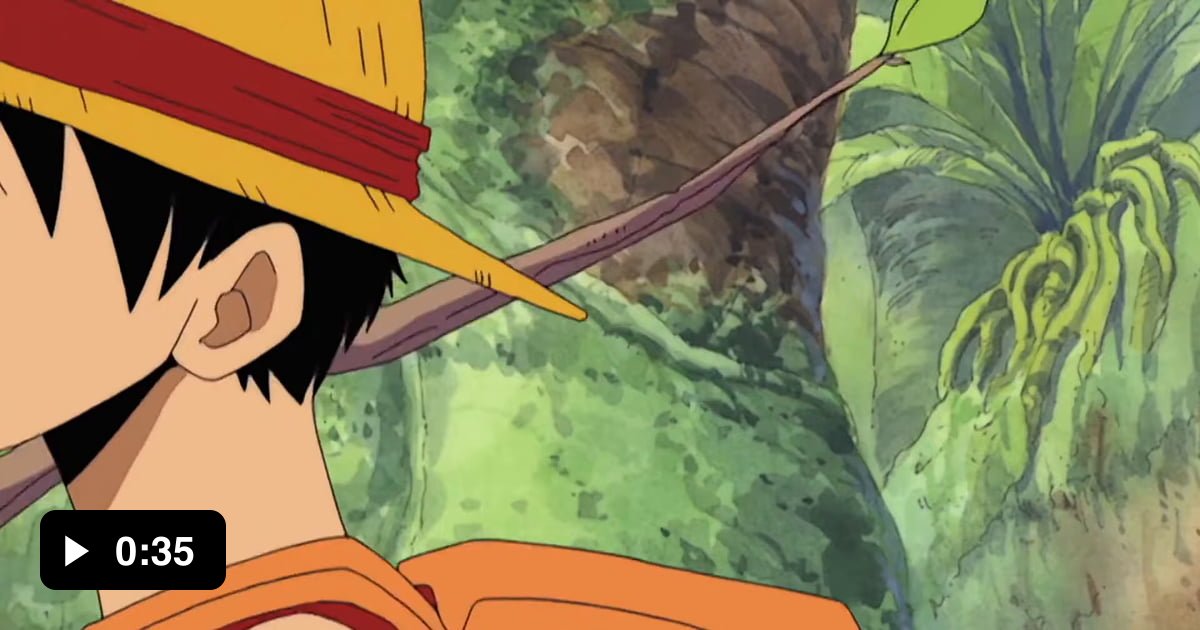 Luffy with stick singing baka song. - 9GAG