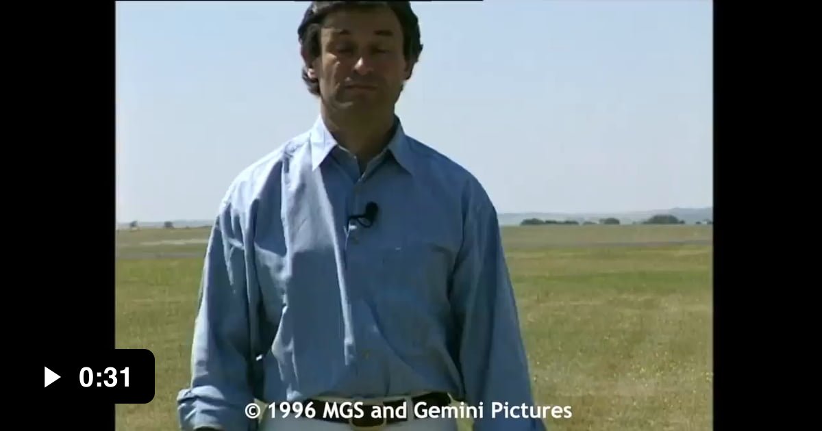 1996. Alain de Cadenet is filming for a documentary as a Spitfire ...