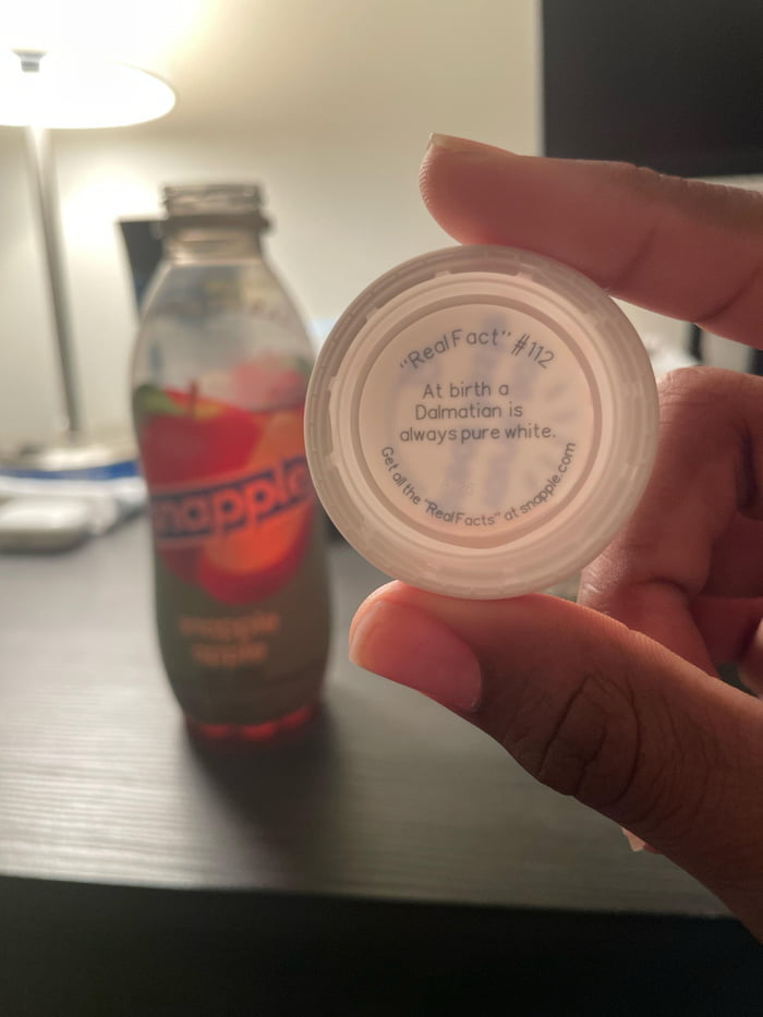 Snapple Cap real Fact 112 9GAG Snapple Cap real Fact 112 9GAG