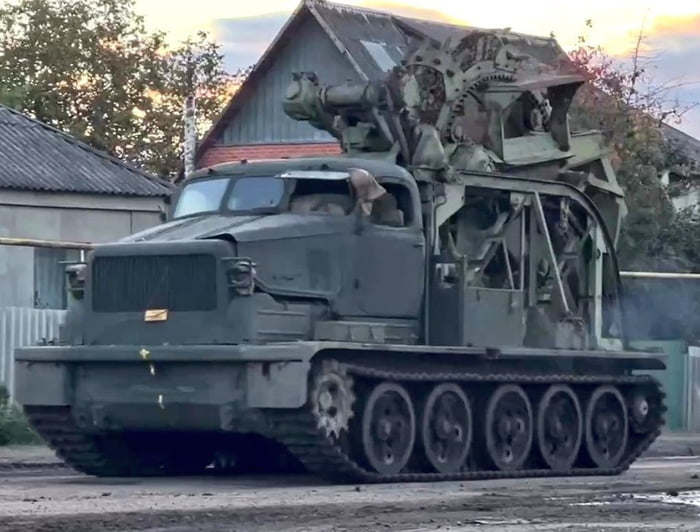 Trench digger from the 50s-60s sported in Luhansk. Just a matter of ...