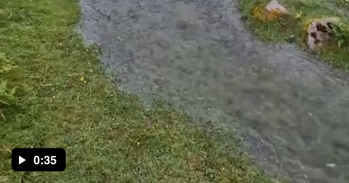 Discovering a newly formed natural spring - 9GAG