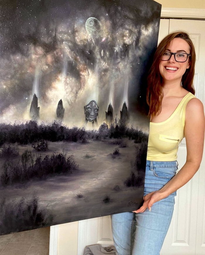 Space Art by - Cathrin Machin - 9GAG