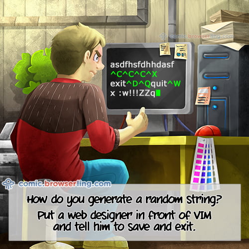 VIM - Web Developer Joke - 9GAG