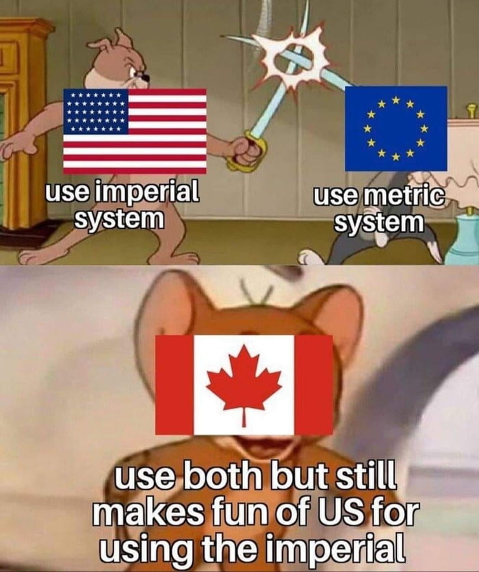 Nooo Patrick! You're scaring him! Boooo meters kilograms! - 9GAG