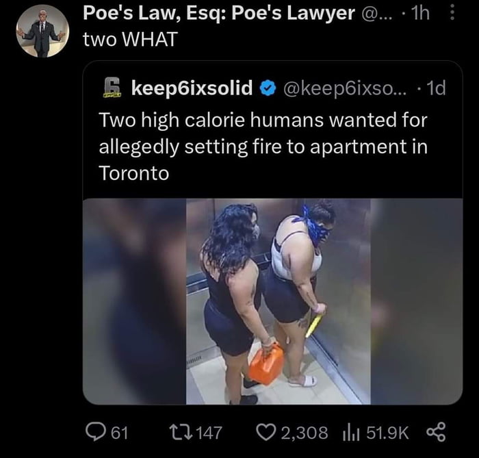 High calorie humans - 9GAG