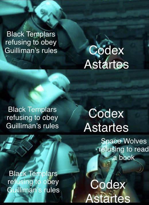 Gotta love the codex “compliant” chapters - 9GAG