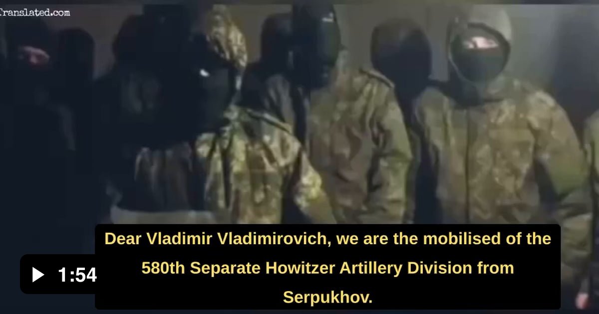 Russian Artillery Mobiks beg for Weapons and ammo to “Defend their ...