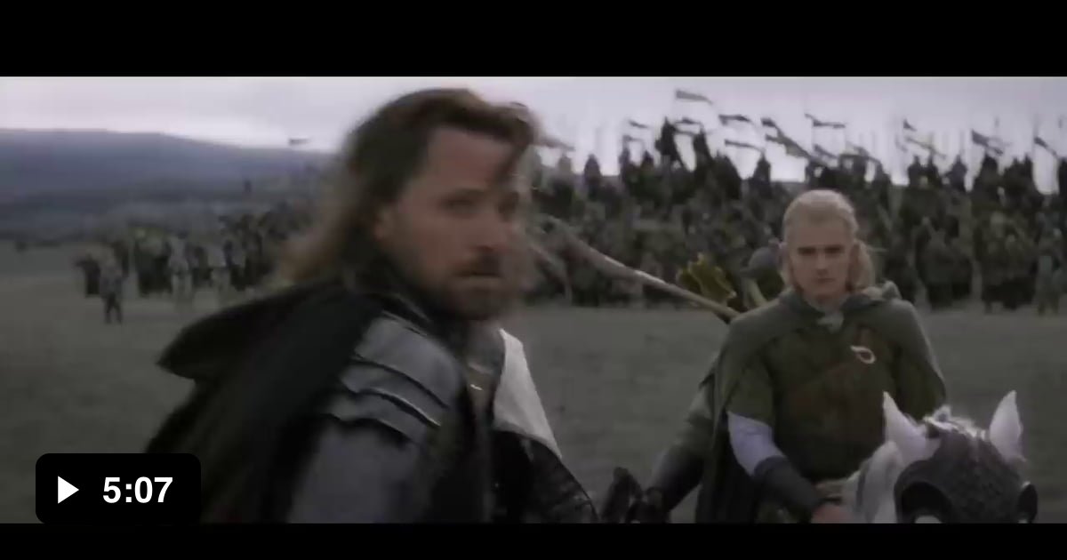 There are hours of unreleased footage from LOTR Trilogy. One of them is ...