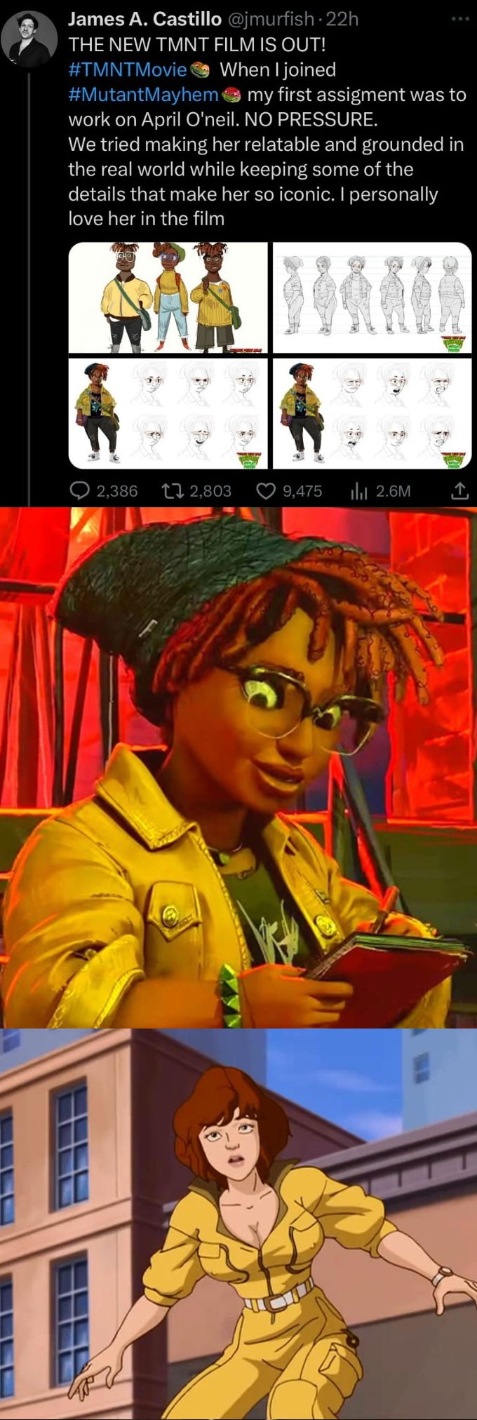 So according to this clown they kept details that made April "so iconic ...