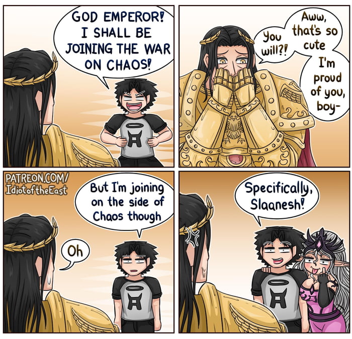 Brothers (and sister), another has fallen to Slaanesh. What should be ...