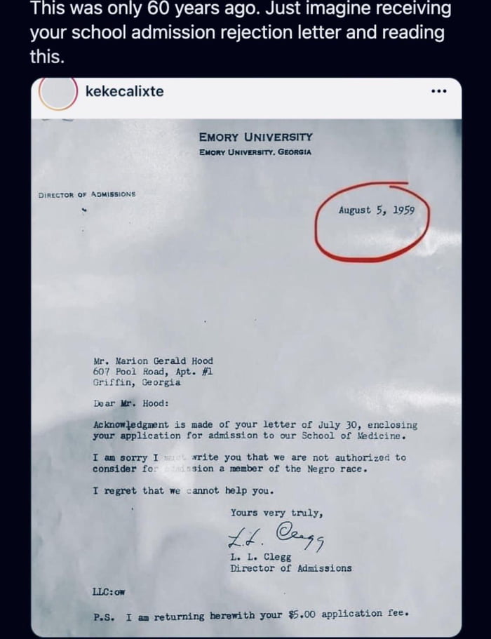 Emory Hospital Rejection Letter - 9GAG