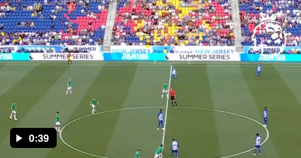 Brighton evading the Newcastle high-press in the first thirty seconds. - 9GAG