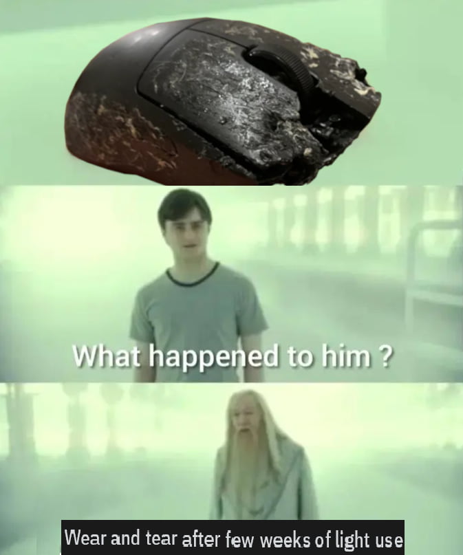 What's going on with all the broken mice lol - 9GAG