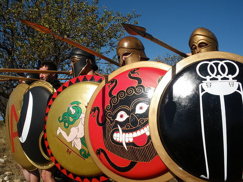 First recored use of Emoji to taunt an enemy. Marathon 490BC, colorized ...