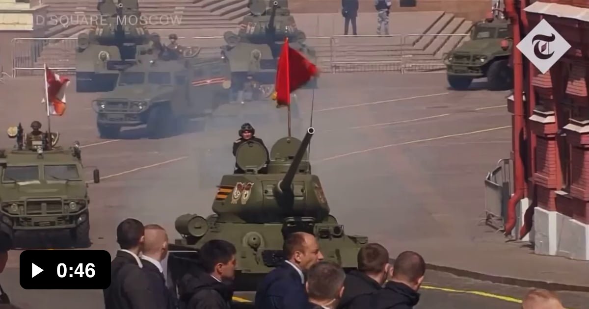 Putin cried as the one tank show rolled by. Running low on copium over ...