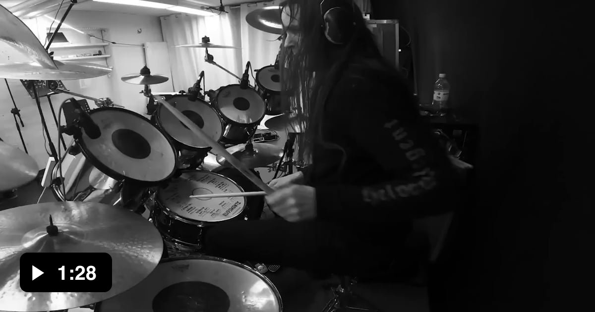 Nils "Dominator" Fjellström vaporizing his drums - 9GAG