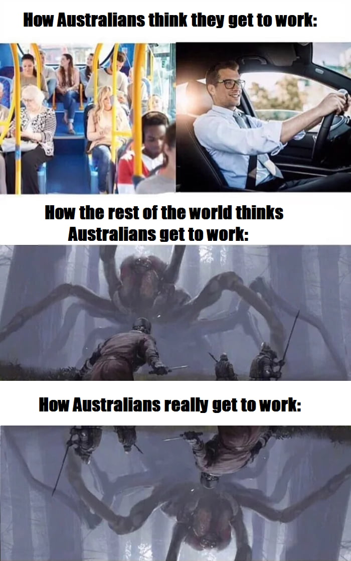 How Australians REALLY go to work - 9GAG