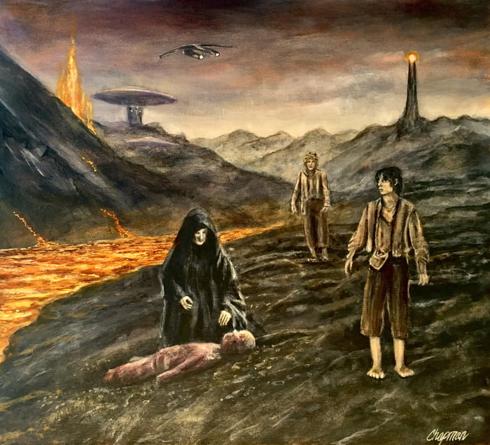 “Just keep walking Mr. Frodo”........ (Acrylic) - 9GAG