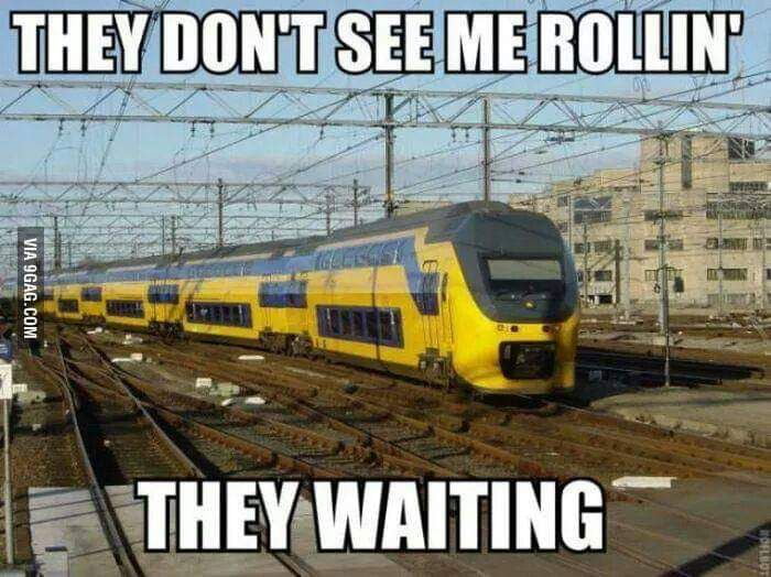 For the Dutch today who usually go to work by train - 9GAG