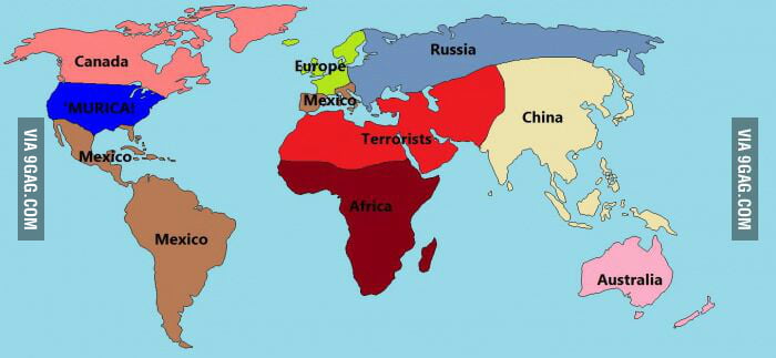 How murica sees the world - 9GAG