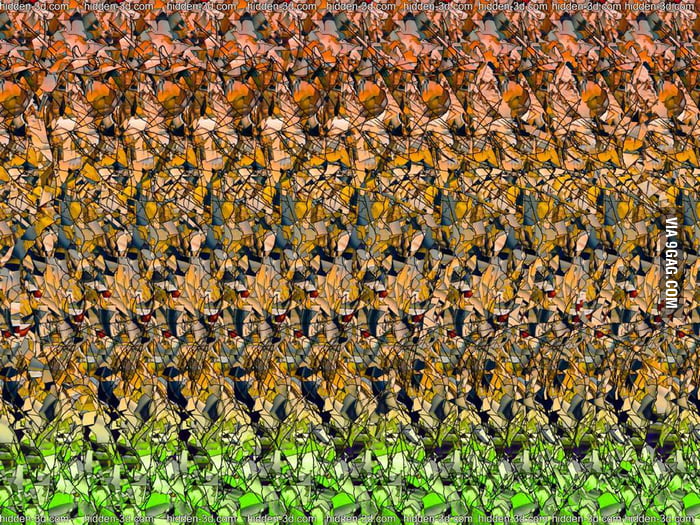 When you see it... 3D stereogram! - 9GAG