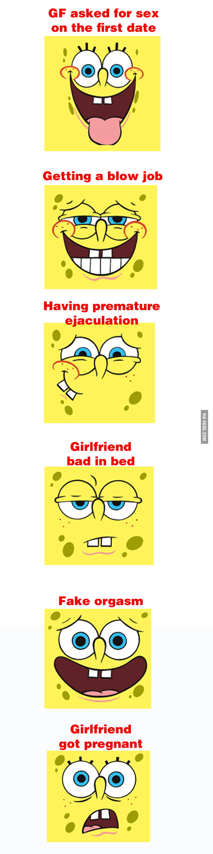 Spongebob face expression - 9GAG