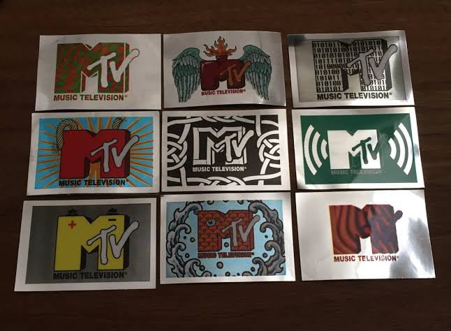 Back then MTv was so awesome, these were stickers that came inside ...