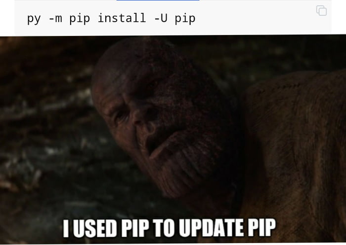 F**k java, my boi thanos uses python - 9GAG