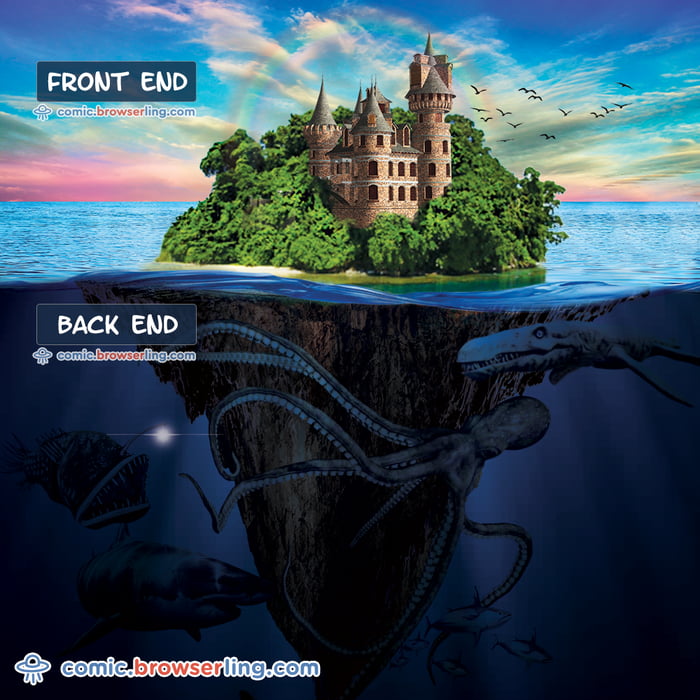 Front End vs Back End - Web Developer Joke - 9GAG