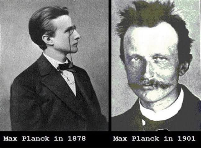 Max Planck. Before and after discovering 2 girls, 1 cup. - 9GAG