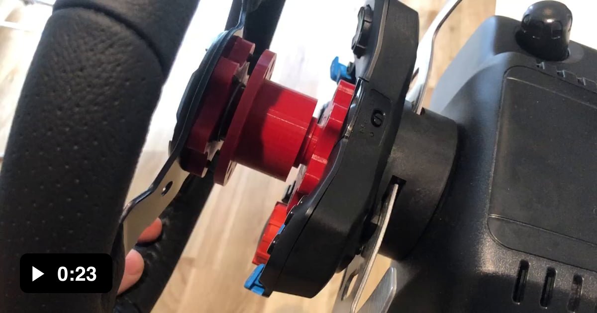 3D Printed quick release mechanism for Logitech G29 (if interested the ...