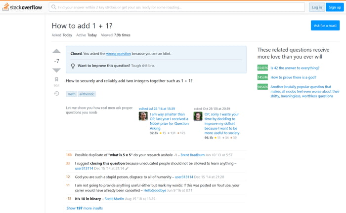 StackOverflow is really toxic - 9GAG