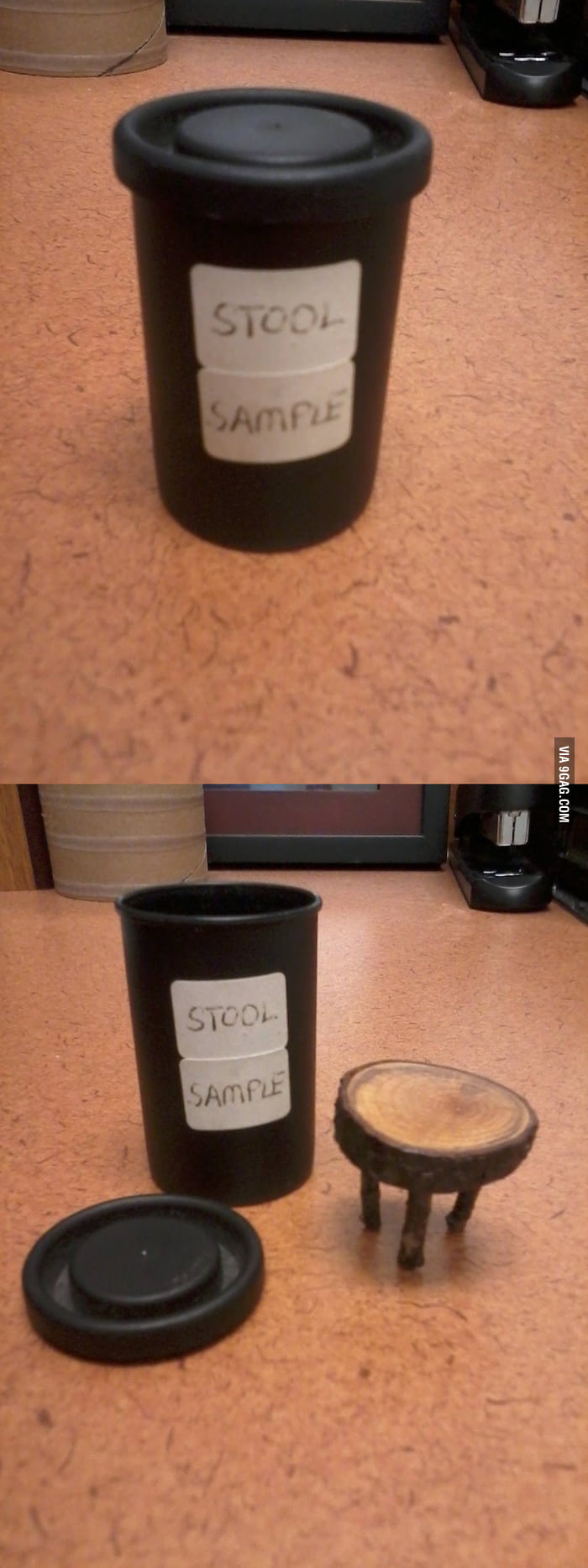 A patient brought in this stool sample today for me - 9GAG