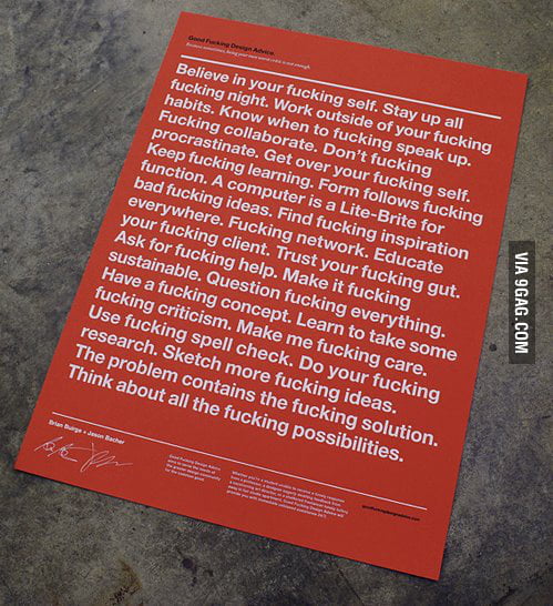 The only f***´s I give - 9GAG