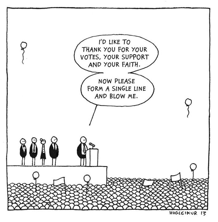 Politics in a nutshell. - 9GAG