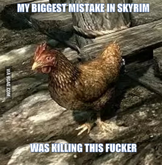 The first thing I did in Skyrim... - 9GAG