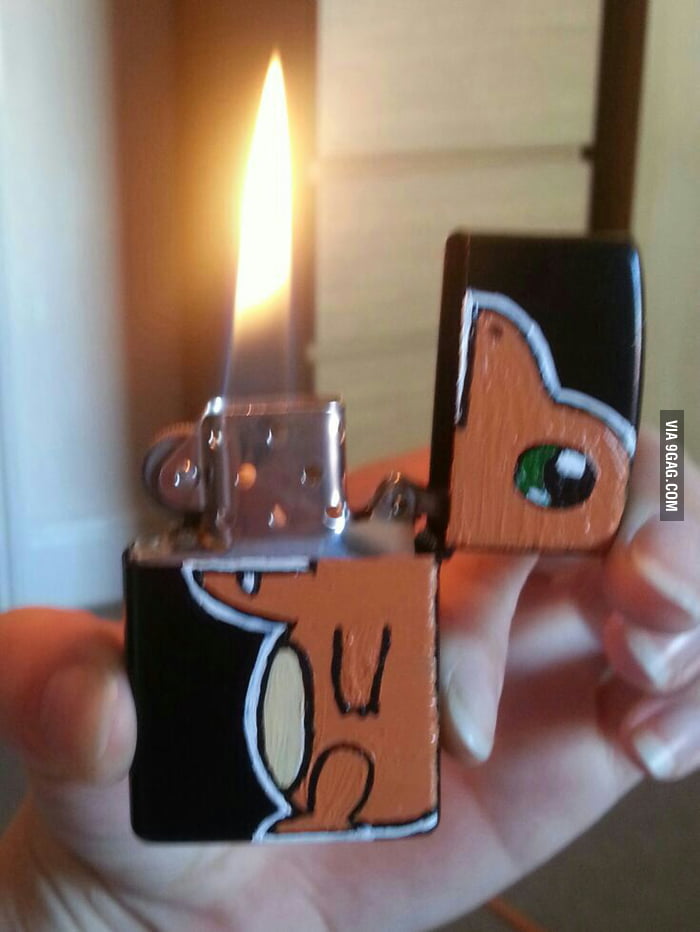 Cool charmander lighter, I want one!! - 9GAG